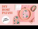 DIY Floral Embroidered Patch Kit